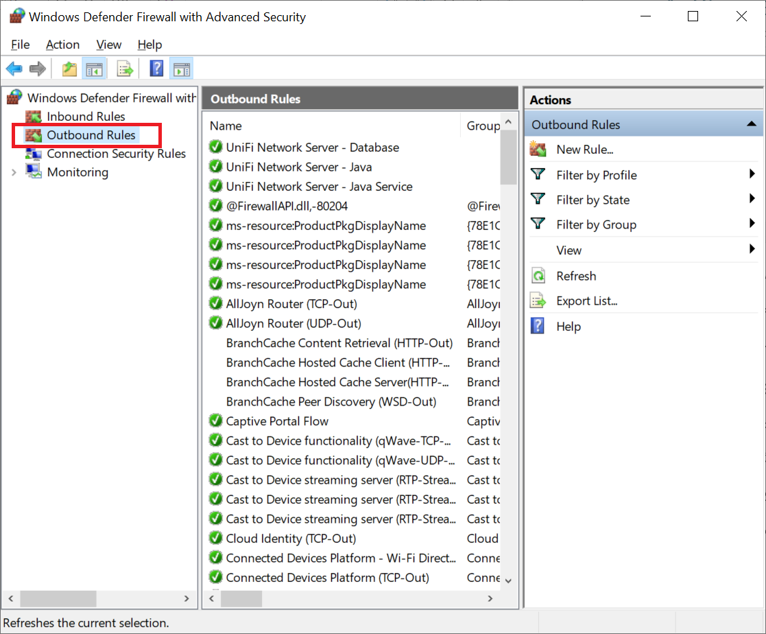 قراردادن برنامه در فایروال ویندوز 10 - آی تی پشتیبان